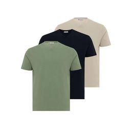 Dandalo Shirt Herren Größe M beige / grün / schwarz