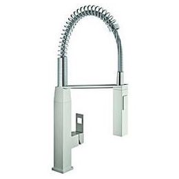 Grohe Eurocube Küchenarmatur 31395DC0 supersteel, C-Auslauf, mit Profibrause