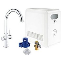 Grohe Blue Professional Spültisch-Einhebelmischer 31323002 chrom, Starter Kit, C-Auslauf, Bluetooth/WIFI