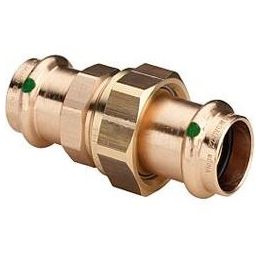 Grohe Viega Sanpress Verschraubung 287436 18 mm, Rotguss oder Siliziumbronze, flachdichtend, SC-Contur