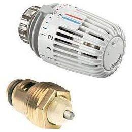 Heimeier Thermostat-Nachrüst-Set 3500-12.800 weiß, mit Thermostat-Oberteil/-Kopf K, für DN 15