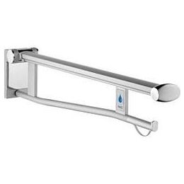 KEUCO Plan Care WC-Stützklappgriff 34903172751 700mm, links, Aluminium silber-eloxiert/weiß