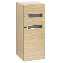 Villeroy & Boch Villeroy und Boch Subway 2.0 Seitenschrank A7121SVJ 35,6x85,7cm, links, Griff chrom, weiss, nordic oak