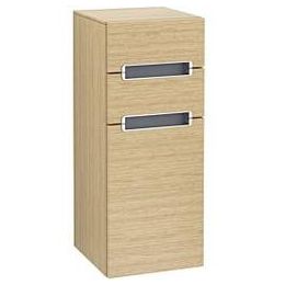 Villeroy & Boch Villeroy und Boch Subway 2.0 Seitenschrank A7130RVJ 35,6x85,7cm, rechts, Griff silbermatt, silbergrau, nordic oak