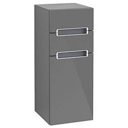 Villeroy & Boch Villeroy & Boch Subway 2.0 Seitenschrank A7130SFP 35,4x85,7x37cm, rechts, Griff silbermatt, weiss, glossy grey