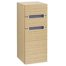 Villeroy & Boch Villeroy und Boch Subway 2.0 Seitenschrank A7120RVJ 35,6x85,7cm, links, Griff silbermatt, silbergrau, nordic oak