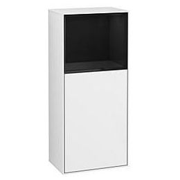 Villeroy & Boch Villeroy und Boch Finion Seitenschrank G520PHGF 41,8cm, links, Ladestation, Emotion, Regal Glossy Black Lacquer, Glossy white lacquer