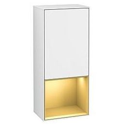 Villeroy & Boch Villeroy und Boch Finion Seitenschrank G550HFGF 41,8cm, rechts, Emotion, Regal unten Gold matt, Glossy white lacquer