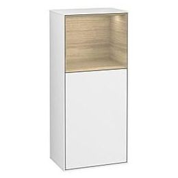 Villeroy & Boch Villeroy und Boch Finion Seitenschrank G500PCGF 41,8x93,6cm, links, Emotion, Regal oben Oak Veneer, Glossy white lacquer