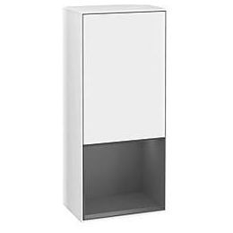 Villeroy & Boch Villeroy und Boch Finion Seitenschrank G550GKGF 41,8cm, rechts, Emotion, Regal unten Anthracite matt, Glossy white lacquer