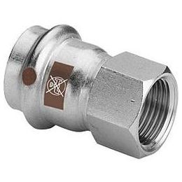 Viega Temponox Übergangsstück 811792 22 mm x Rp 3/4, Stahl, nicht rostend, Rp-Gewinde, SC-Contur