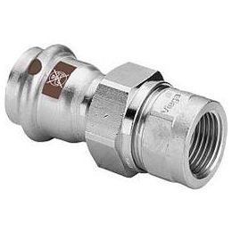 Viega Temponox Verschraubung 812164 22 mm x Rp 3/4, Stahl, nicht rostend, Rp-Gewinde, SC-Contur