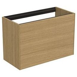 Ideal Standard Conca Waschtisch-Unterschrank T3994Y6 ohne Waschtisch-Platte, 1 Auszug, 80 x 37 x 54 cm, Eiche hell Furnier