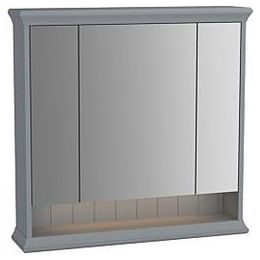 Vitra Valarte LED-Spiegelschrank 62232 78x17x76cm, 3 Spiegeltüren, Korpus grau matt