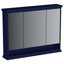 Vitra Valarte LED-Spiegelschrank 65794 98x17x76cm, 3 Spiegeltüren, Korpus stahlblau, lackiert