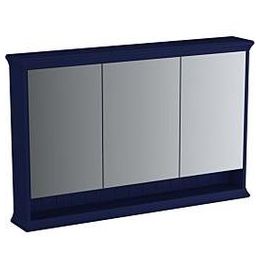 Vitra Valarte LED-Spiegelschrank 65795 118x17x76cm, 3 Spiegeltüren, Korpus stahlblau, lackiert