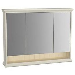 Vitra Valarte LED-Spiegelschrank 62236 98x17x76cm, 3 Spiegeltüren, Korpus elfenbein matt