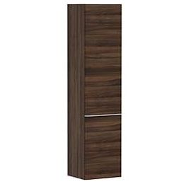 Hansgrohe Xelu Q Hochschrank 54142700 370x400x1650mm, Türanschlag rechts, Nussbaum dunkel, mattweiß