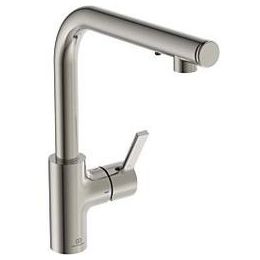 Ideal Standard Gusto Wand-Küchenarmatur A7817GN silver storm, mit Sensor-Flüssigseifenspender, Bausatz 2