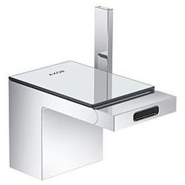 Hansgrohe Axor MyEdition Bidetarmatur 47210000 Ausladung 121 mm, mit Push-Open Ablaufgarnitur, chrom/Spiegelglas