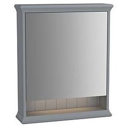 Vitra Valarte LED-Spiegelschrank 62226 63x17x76, links, beleuchtete offene Ablage, Korpus grau matt