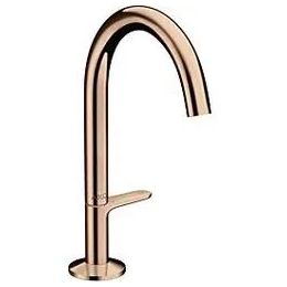 Hansgrohe Axor One Waschtischarmatur 48020300 Ausladung 140mm, mit Push-Open-Ablaufgarnitur, polished red gold