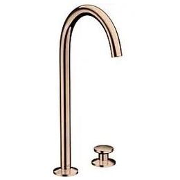 Hansgrohe Axor One 2-Loch-Waschtisch-Armatur 48060300 Ausladung 165mm, mit Push-Open-Ablaufgarnitur, polished red gold