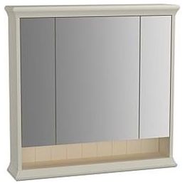 Vitra Valarte LED-Spiegelschrank 62233 78x17x76cm, 3 Spiegeltüren, Korpus elfenbein matt