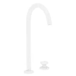 hansgrohe Axor One 2-Loch-Waschtisch-Armatur 48060700 Ausladung 165mm, mit Push-Open-Ablaufgarnitur, mattweiß