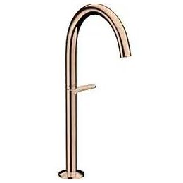 Hansgrohe Axor One Waschtischarmatur 48030300 Ausladung 165mm, für Aufsatzwaschtische, mit Push-Open-Ablaufgarnitur, polished red gold