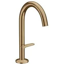 Hansgrohe Axor One Waschtischarmatur 48020140 Ausladung 140mm, mit Push-Open-Ablaufgarnitur, brushed bronze