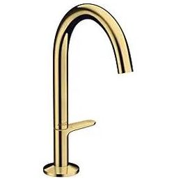 Hansgrohe Axor One Waschtischarmatur 48020990 Ausladung 140mm, mit Push-Open-Ablaufgarnitur, polished gold optic