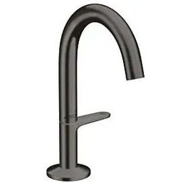 Hansgrohe Axor One Waschtischarmatur 48010340 Ausladung 122mm, mit Push-Open-Ablaufgarnitur, brushed black chrome