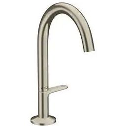 hansGrohe Axor One Waschtischarmatur 48020820 Ausladung 140mm, mit Push-Open-Ablaufgarnitur, brushed nickel