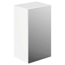 Emco evo Halb-Hochschrank 957950403 750mm, mit Doppelspiegeltür, weiss hochglanz / spiegel