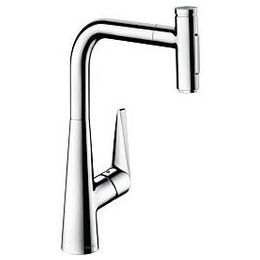 Hansgrohe Metris Select Küchenarmatur 73867000 mit Ausziehbrause, 2jet, sBox, chrom