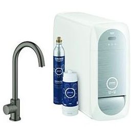 Grohe Blue Home Spültisch-Einhebelmischer 31498AL1 hard graphite gebürstet, Mono-Starter Kit