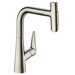 Hansgrohe Talis Küchenarmatur 72824800 Edelstahl-optik, Ausziehbrause, 2et