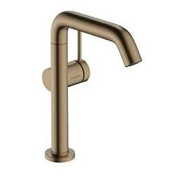 Hansgrohe Tecturis S Waschtischarmatur 73364140 Ausladung 210mm, mit Schwenkauslauf und Push-Open-Ablaufgarnitur, brushed bronze