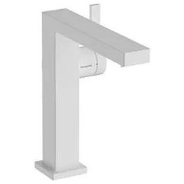 Hansgrohe Tecturis E Waschtischarmatur 73042700 Ausladung 157mm, mit Push-Open-Ablaufgarnitur, mattweiß