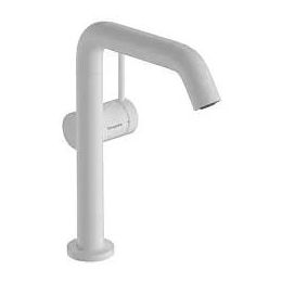 Hansgrohe Tecturis S Waschtischarmatur 73364700 Ausladung 210mm, mit Schwenkauslauf und Push-Open-Ablaufgarnitur, mattweiß