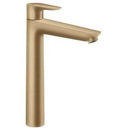 Hansgrohe Talis E Waschtisch-Einhebelmischer 71716140 mit Ablaufgarnitur, Ausladung 183 mm, brushed bronze