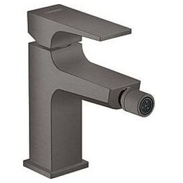 Hansgrohe Metropol Bidet-Einhebelmischer 32520340 Ausladung 129 mm, Push-Open Ablaufgarnitur, brushed black chrome