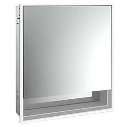 Emco Loft Unterputz-Lichtspiegelschrank 979805203 600x733mm, mit Unterfach, LED, Anschlag rechts, aluminium/Spiegel