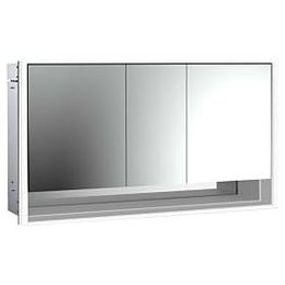 Emco Loft Unterputz-Lichtspiegelschrank 979805223 1600x733mm, mit Unterfach, LED, 3-türig, aluminium/Spiegel