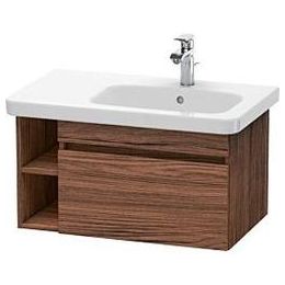 Duravit DuraStyle Waschtisch-Unterschrank DS639302121 73 x 44,8 cm, Becken rechts, nussbaum dunkel, 1 Auszug