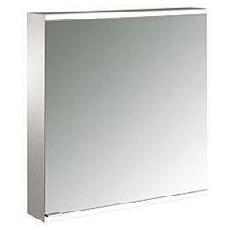 Emco prime Aufputz-Lichtspiegelschrank 949706222 600x700mm, 1 Tür, Anschlag rechts, aluminium/spiegel