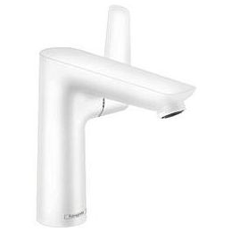 Hansgrohe Talis E Waschtisch-Einhebelmischer 71754700 mit Ablaufgarnitur, Ausladung 141 mm, mattweiß