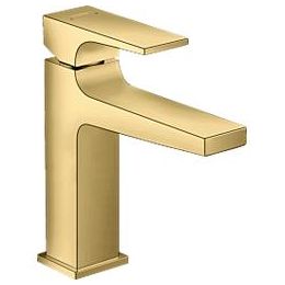 Hansgrohe Metropol Waschtisch-Einhebelmischer 32507990 Ausladung 135 mm, Push-Open Ablaufgarnitur, polished gold optic