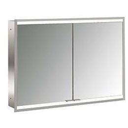 Emco prime Unterputz-Lichtspiegelschrank 949706255 1000x730mm, 2-türig, aluminium/spiegel